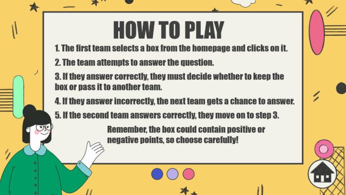 Mystery Box Game Template - A Tutor