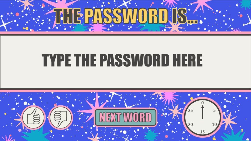 Christmas Password Vocabulary Quiz Template - A Tutor